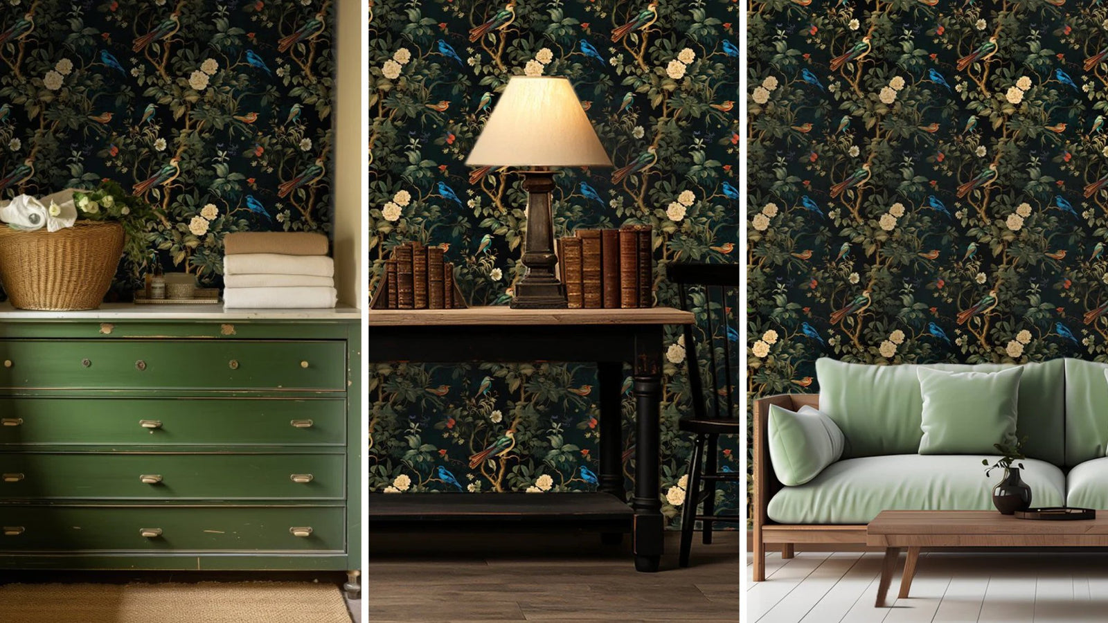 Five Paint Colors To Coordinate With Luca Bloom Wallpaper – Painted Paper
