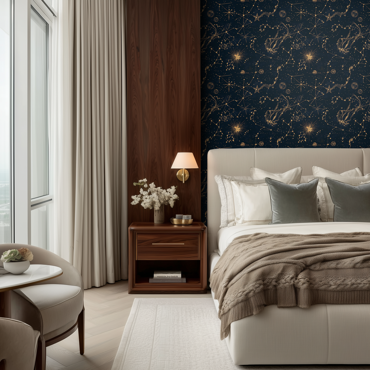 Constellation Wallpaper – Painted Paper