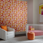 Retro Radiance Wallpaper – Painted Paper