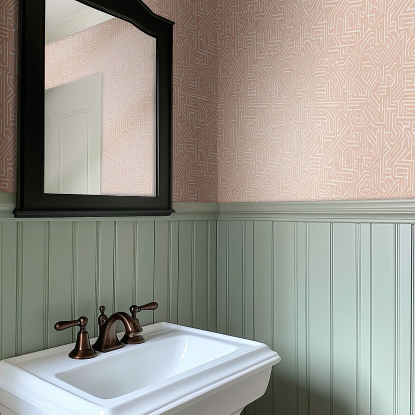 Avalon Maze Wallpaper – Painted Paper