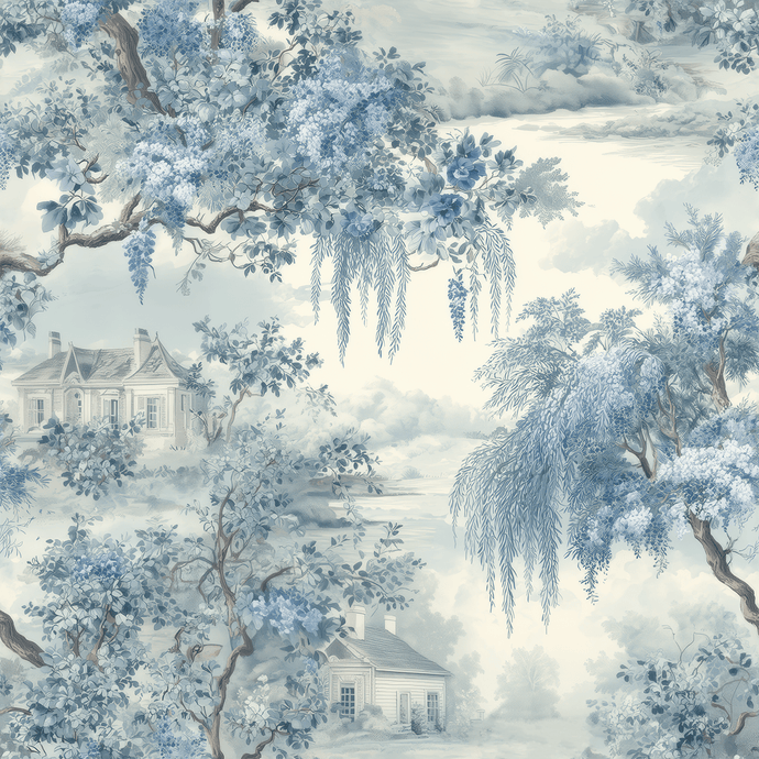 Blue Willow Wallpaper – Painted Paper