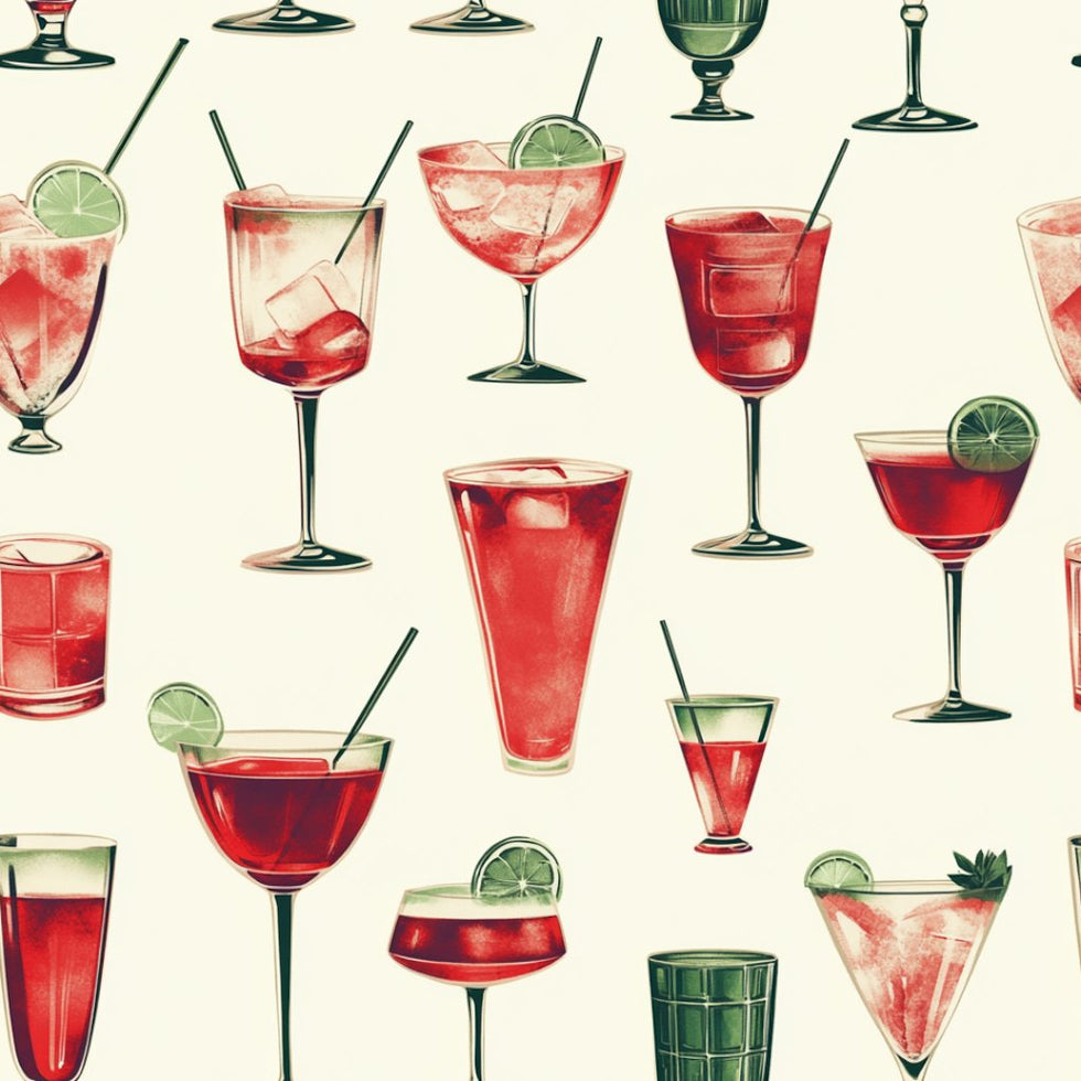 Cocktail Hour Wallpaper – Painted Paper