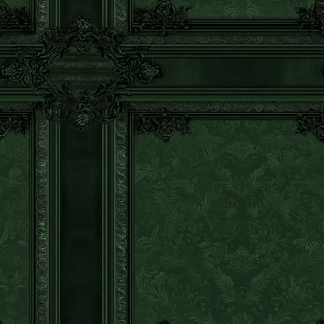 Emerald Baroque Wallpaper – Painted Paper