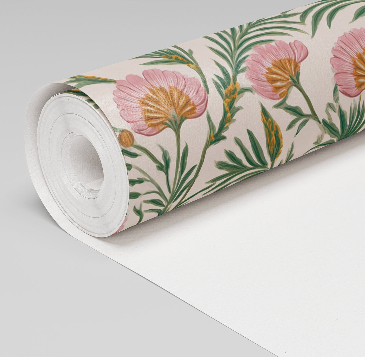 Folk Flor Wallpaper – Painted Paper