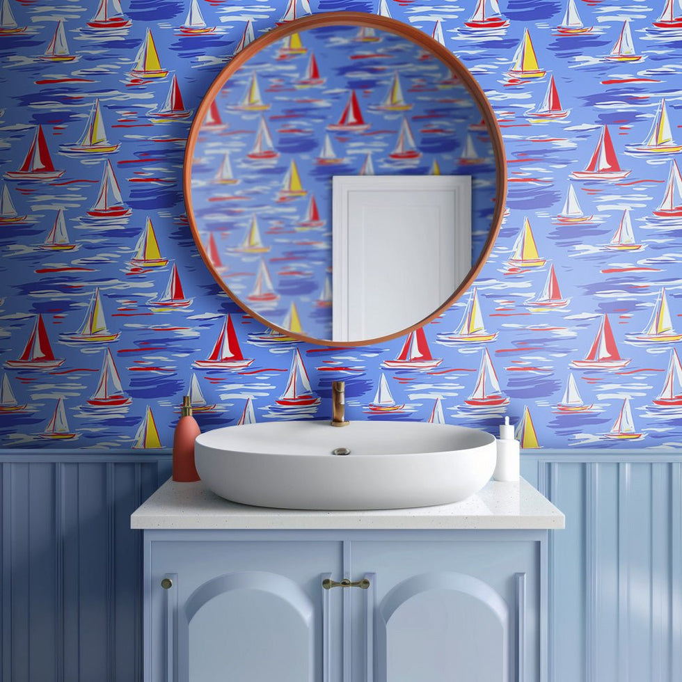 Regatta Wallpaper – Painted Paper