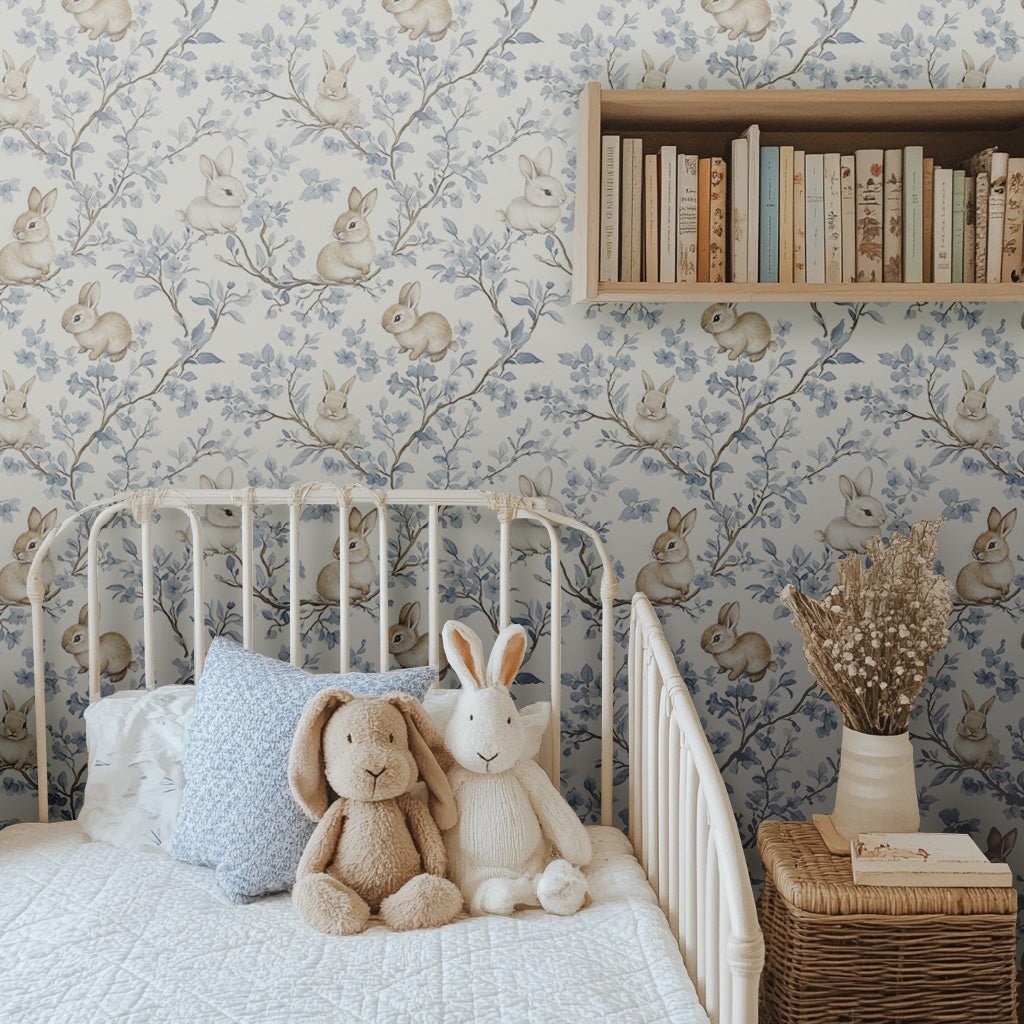 Hazel and Thumper Wallpaper – Painted Paper