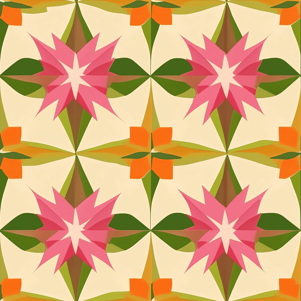 Kaleido Bloom Wallpaper – Painted Paper