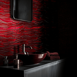 Merlot Mosaic Wallpaper – Painted Paper