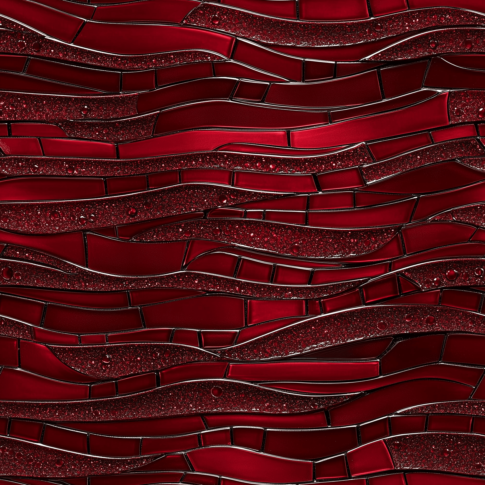 Merlot Mosaic Wallpaper – Painted Paper