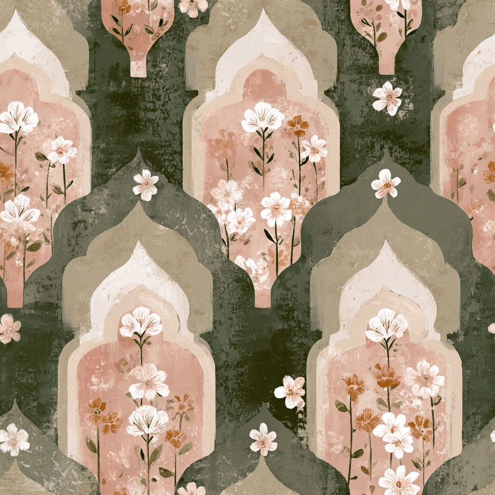 Mosaic Layer Wallpaper – Painted Paper