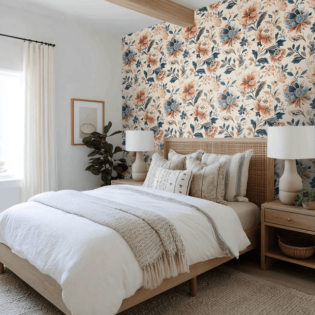 Rust & Rose Wallpaper – Painted Paper