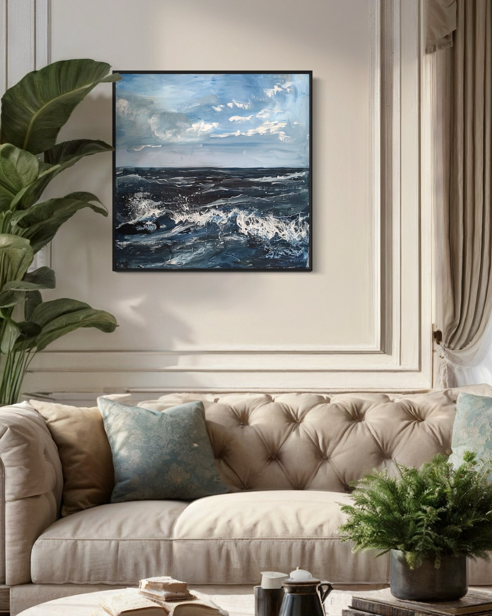 Skylar Sea Canvas Print – Painted Paper