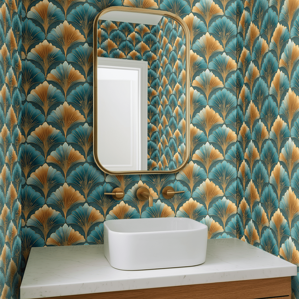 Sovereign Fan Wallpaper – Painted Paper