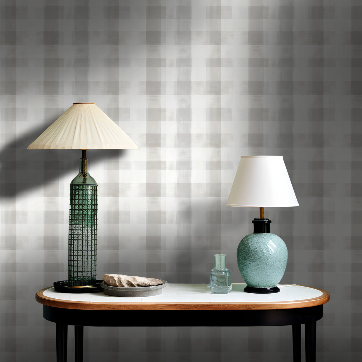 Finnegan Checked Wallpaper – Painted Paper