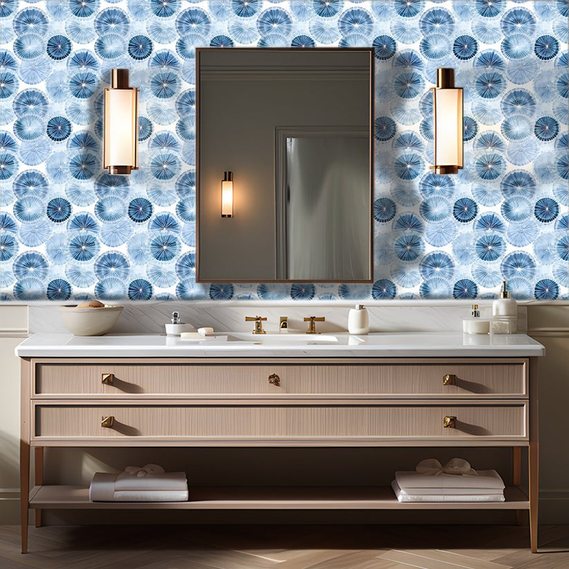 Indigo Eclipse Wallpaper – Painted Paper