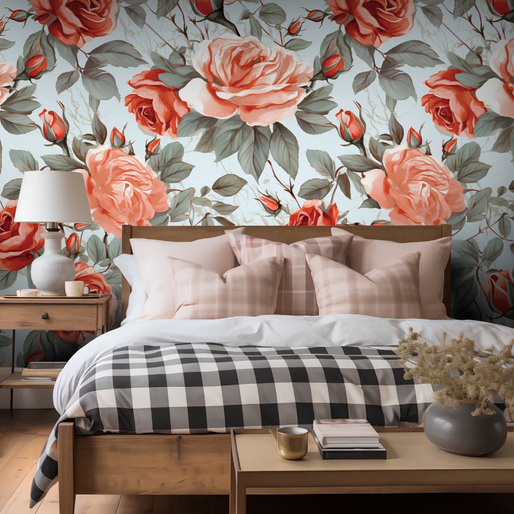 Laken Floral Wallpaper – Painted Paper